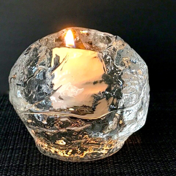 Kosta Boda | Accents | Kosta Boda Snowball Votive Candle Holder ...